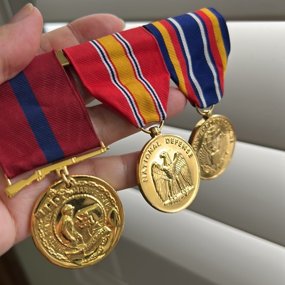 Jewelry | Us Military 3 Medals Rack | Poshmark